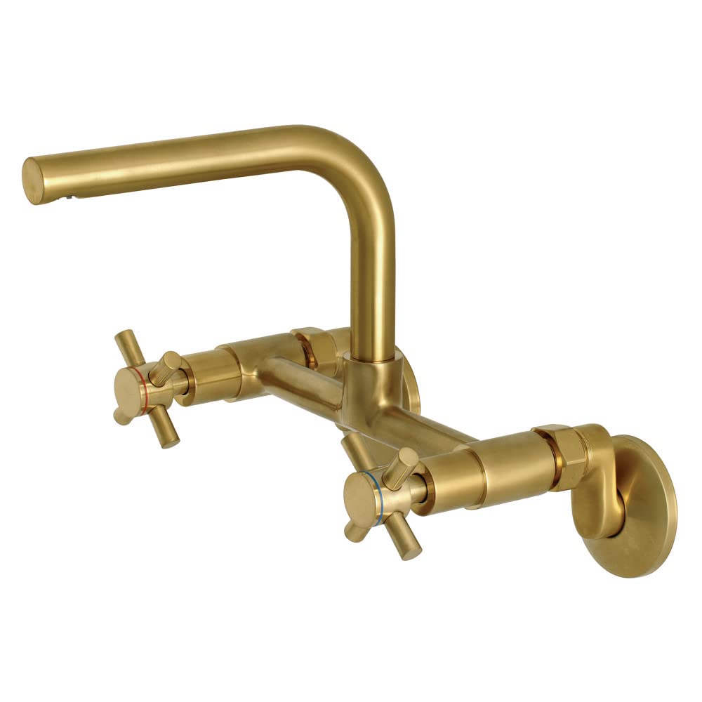 Kingston Brass ヘリテージシンク蛇口 6-11/16 in Spout Reach KS412SB 1