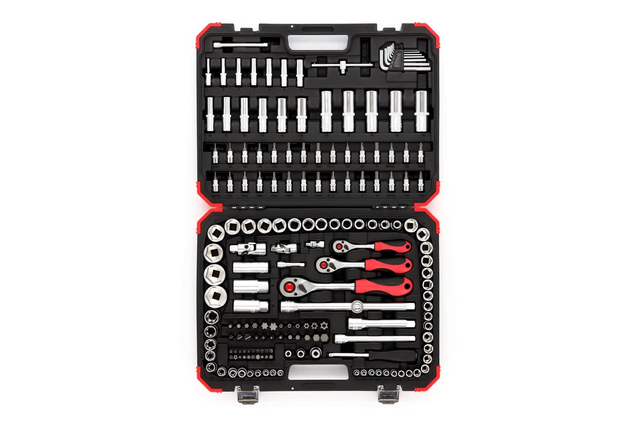 Gedore R45603172ソケットセット1/4 3/8 1/2ドライブ172ピース、ブラック/レッド、5/16ゾル