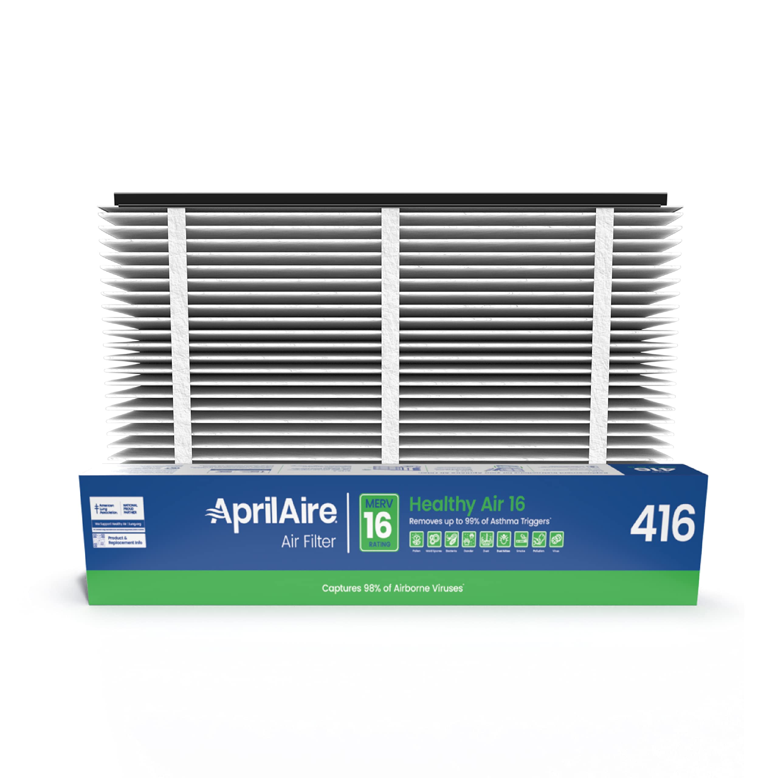 Aprilaire 416アレルギーとぜんそくAir Filter for Aprilaire whole-home Air Purifiers、MERV 16