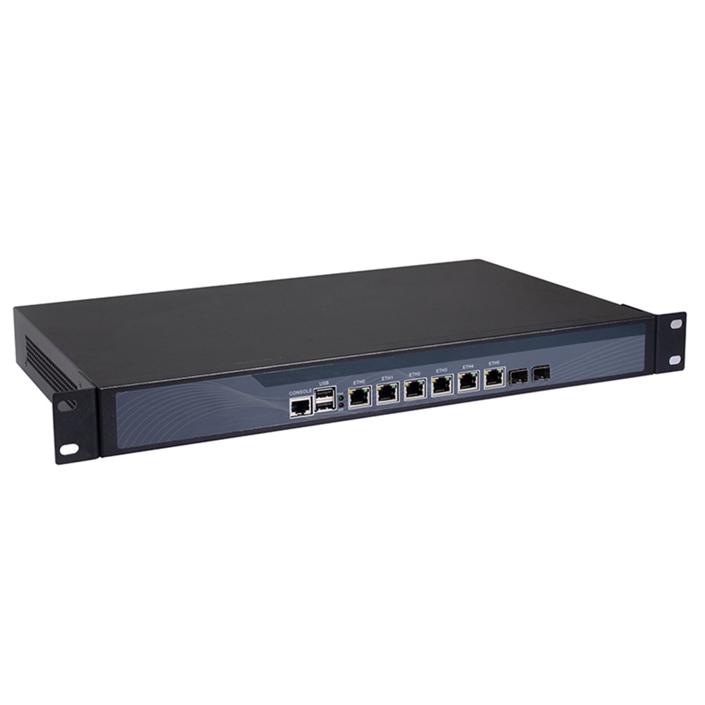 Firewall VPN 1U 19 Inch Rackmount Network Appliance インテル Celeron 3855U / 3865U / 3965U RS10 6