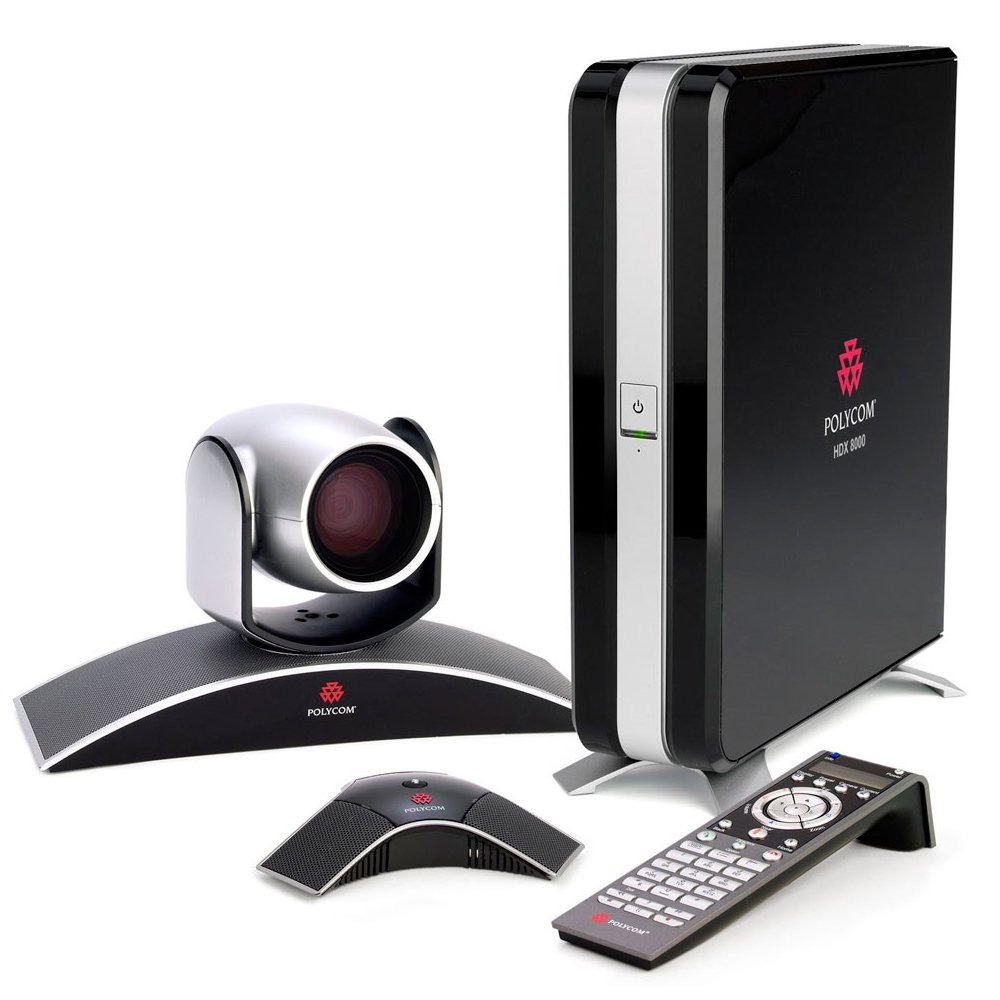 Polycom HDX 8000 1080 + 4-site Multi-Point License Pre-Loaded Bundle with EagleEye PTZ Camera Mic A
