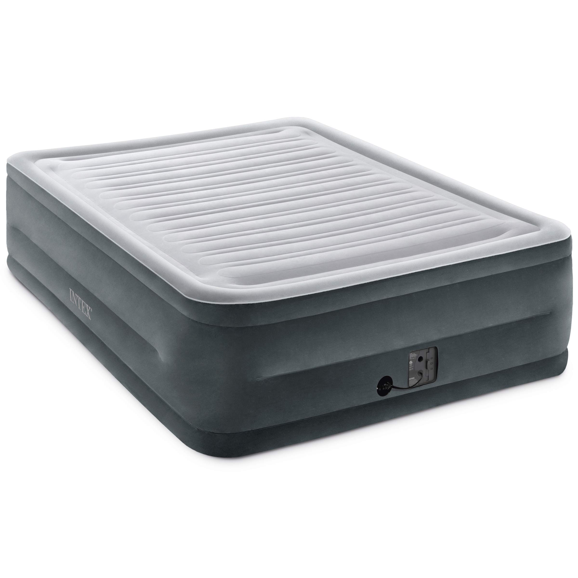 Intex Dura-Beam Deluxe Comfort Plush 昇降式 エアーベッド (クイーン 56)
