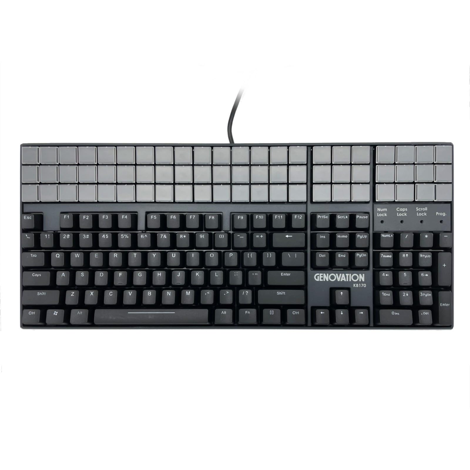 Genovation 66KEY USB Wired KEYB PROGRAMMABLE Keyboard Black