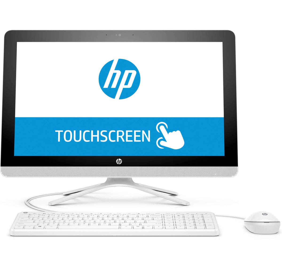 2018 Newest HP All-in-One 21.5 Full HD IPS Touchscreen Desktop PC Intel Pentium J3710 Quad-Core Pr