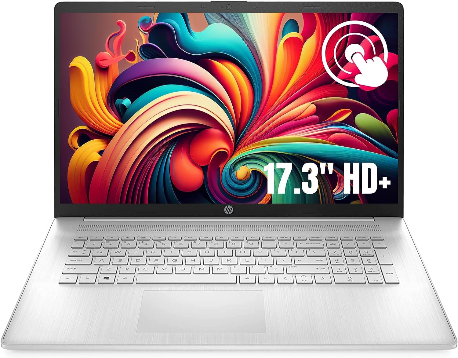 HP (ヒューレット・パッカード) 2023 17.3インチ HD+ タッチスクリーン プレミアム ノートパソコン コンピューター AMD Ryzen 3 プロセッサ 8GB DDR4 RAM 512