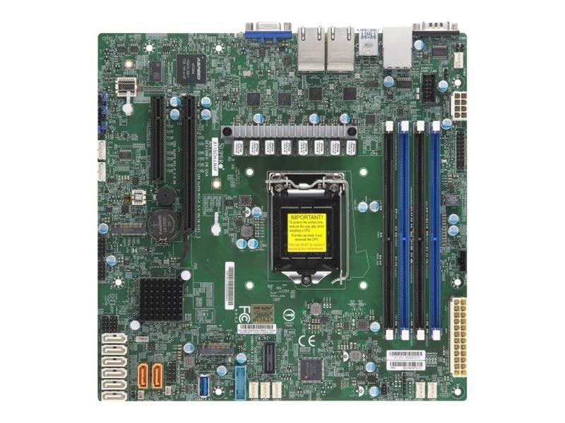 Supermicro MB MBD-X11SCH-LN4F-B Corei3 S1151 C246 PCIE SATA Micro-ATX 128G DR4