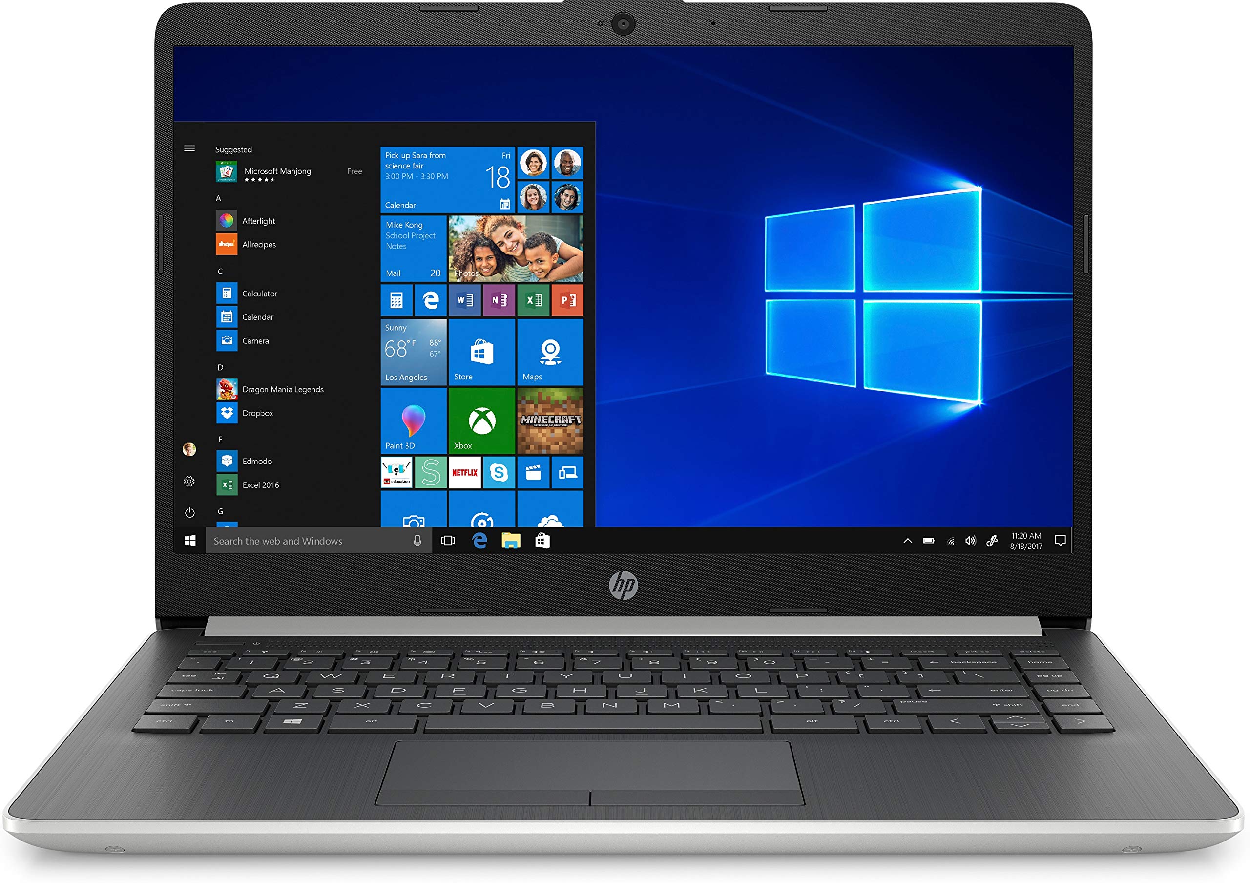 HP 14-Inch Laptop AMD A9-9425 Processor 4 GB SDRAM 128 GB Hard Drive Windows 10 Home in S Mode (