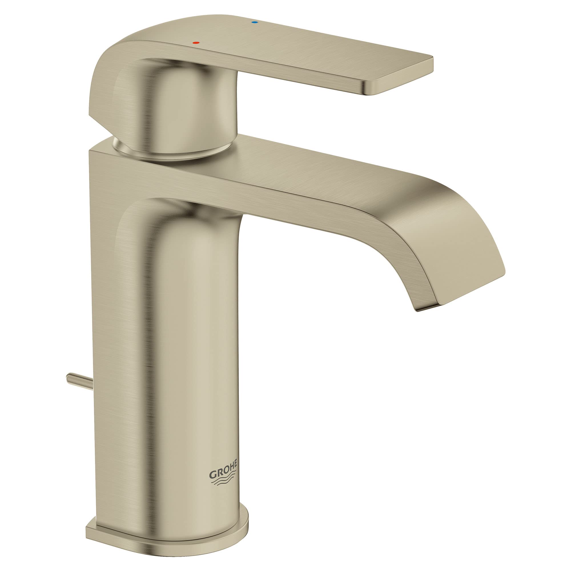Grohe 23868EN0 Grohe 23 868 定義 1.2 GPM シングルホール バスルーム 蛇口 ポップアップドレインアセンブリ SilkMove EcoJoy Technologies