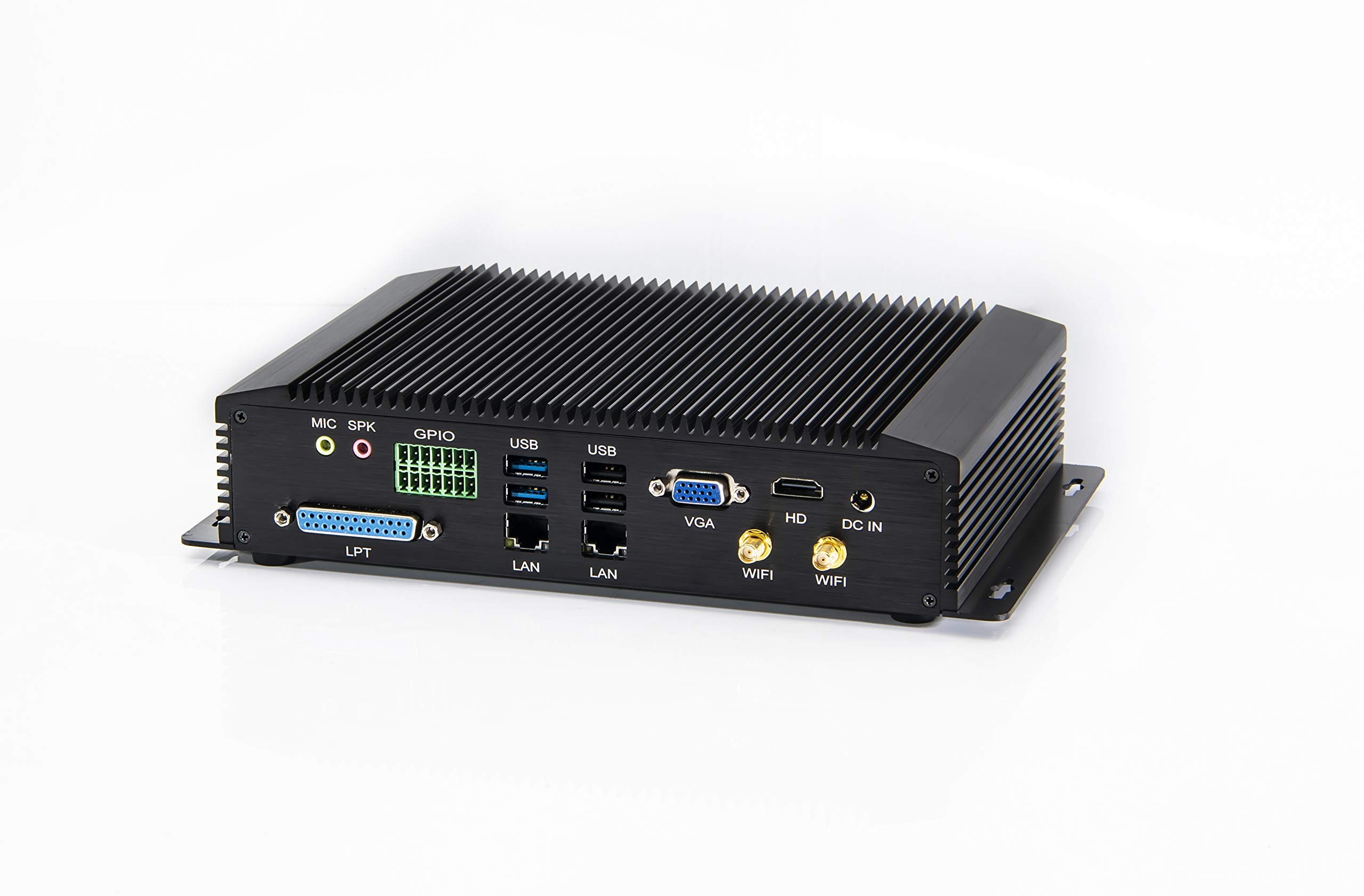 New Haswell i7 4500U Industrial PC IPC Mini PC Fanless PC with 8G RAM 256G SSD Rich IO Dual Lan nic