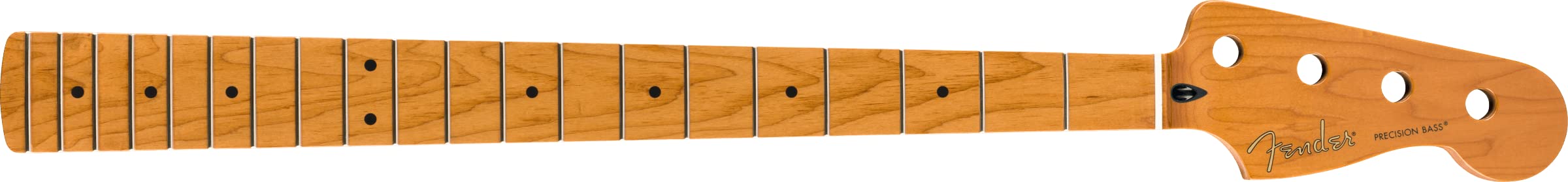 Fender フェンダー ベース用リプレイスメントネック Roasted Maple Precision Bass Neck 20 Medium Jumbo Frets 9.5 Maple