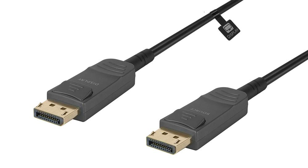 KanexPro アクティブファイバー 高速DisplayPort 1.4ケーブル 8K 60Hz ビデオ解像度 HDR コンピューターゲーム対応 (30メートル 99フィート)