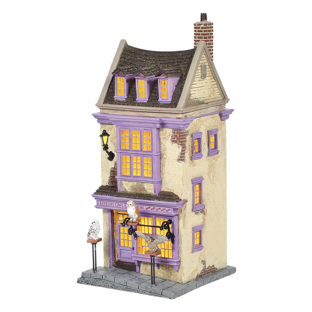 Department 56 ハリー・ポッター村 イーロップス フクロウ エンポリアム ライトビルディング 8.66インチ マルチカラー