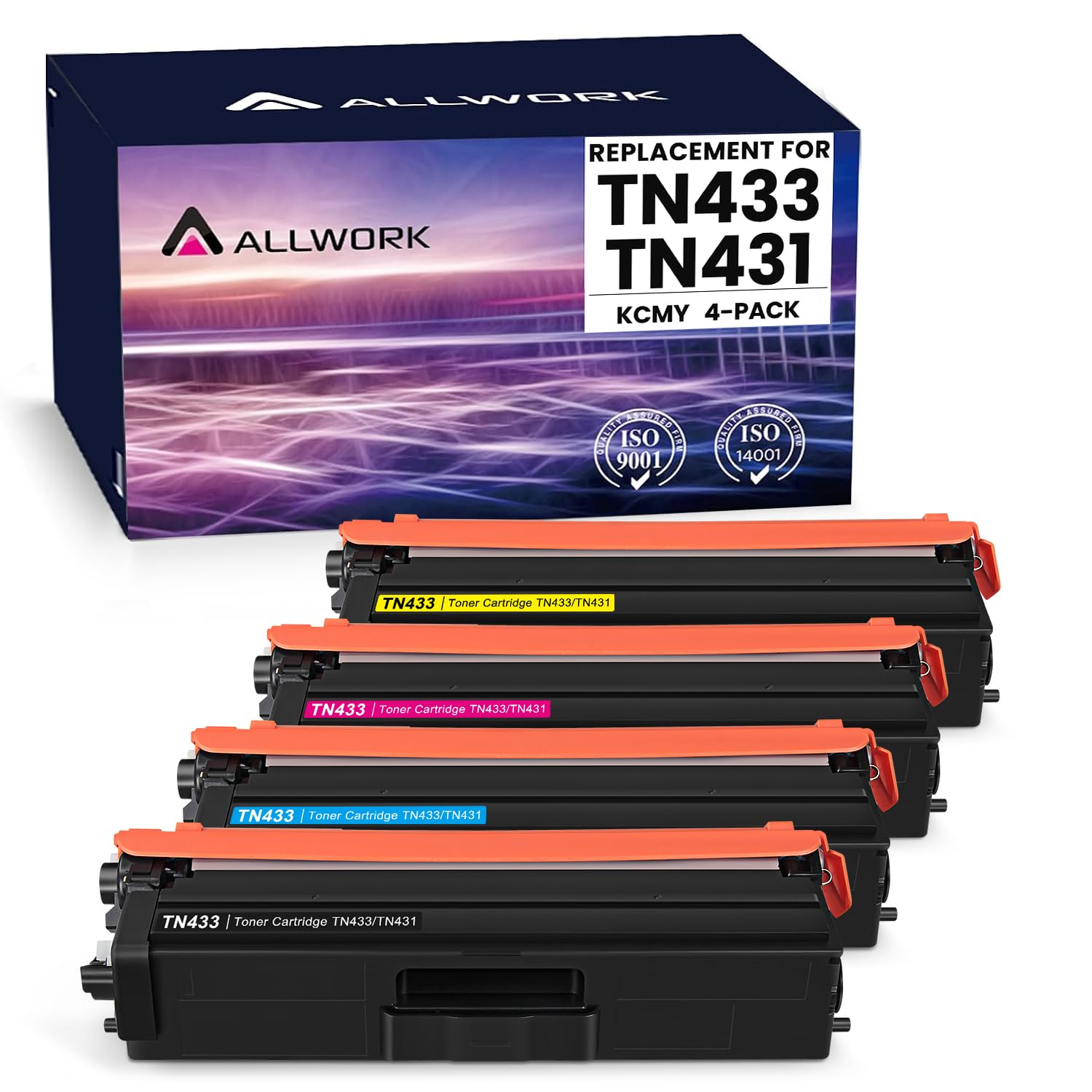 ALLWORK 再生トナーカートリッジ Brother TN433 TN431 TN 433 TN433BK トナーカートリッジ Brother Color HL-L8360CDW MFC-L8900