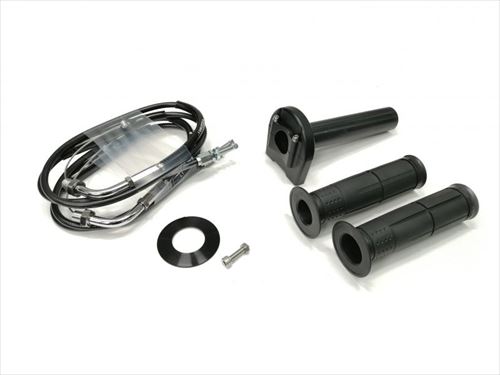 ACTIVE(アクティブ) 【4538792579870】 1063422 スロットルKIT (ホルダー:TYPE-3 BLK) 巻取φ40 (メッキ金具) 900mm汎用スロットルキット TYPE-3 ■ブラック アクティブ スロットルキ...
