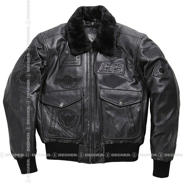 【デグナー(DEGNER)】 16WJ-10C ヴィンテージフライトレザージャケット　ブラック　M, L, XL, 2XL品番：16WJ-10Cカラー：ブラック素材：羊革サイズ：M, L, XL, 2XL商品の詳細な情報については、メーカー...