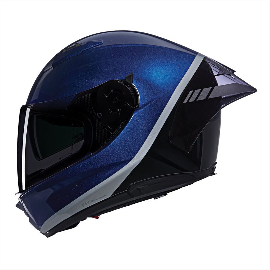 N60-6 SPORT VERNICIATURA SPECIALE(BLUE/346) XLサイズ(61-62cm) 49966大型リアスポイラーを標準装備した、スポーツタイプヘルメット。大型リアスポイラーを装備することで、よりスポーティな...