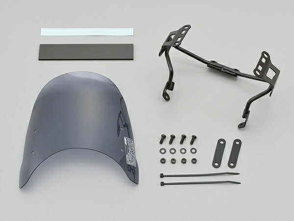 エアロバイザーのスクリーンとステーがセットになった車種別専用キット。REBEL250/500（'20）専用品。●スクリーン部：ポリカーボネート製（3mm）●ステー部：スチール製黒塗装　●社外ウインカー装着用サービスホールM8付き。商品の詳細...