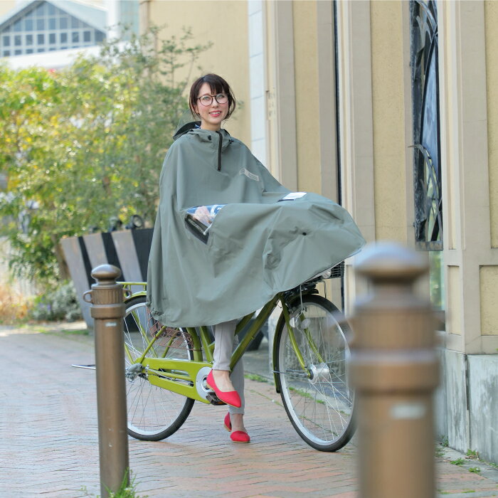 【MARUTO マルト】 【4516076069859】自転車屋さんのポンチョnoble(ノーブル)　カーキ 大久保製作所 D-3PO-PG2020年11月上旬発売予定 サイズ 前丈約126／着丈約87／裾幅約168 ( ) 材質 生地：ポ...