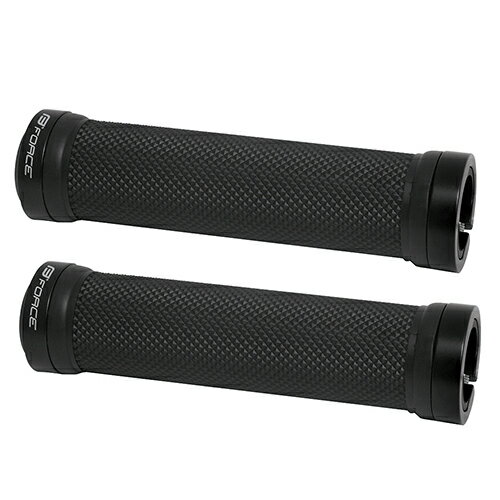 8592627045301 　グリップ　　ロックリング 【FORCE(フォース)】 ロックリングでしっかり固定。●どんな自転車にも合わせやすいシボパターン。●長さ：128mm。●ハンドル径：22.2mm。●カラー：ブラック。●ロックリング付...