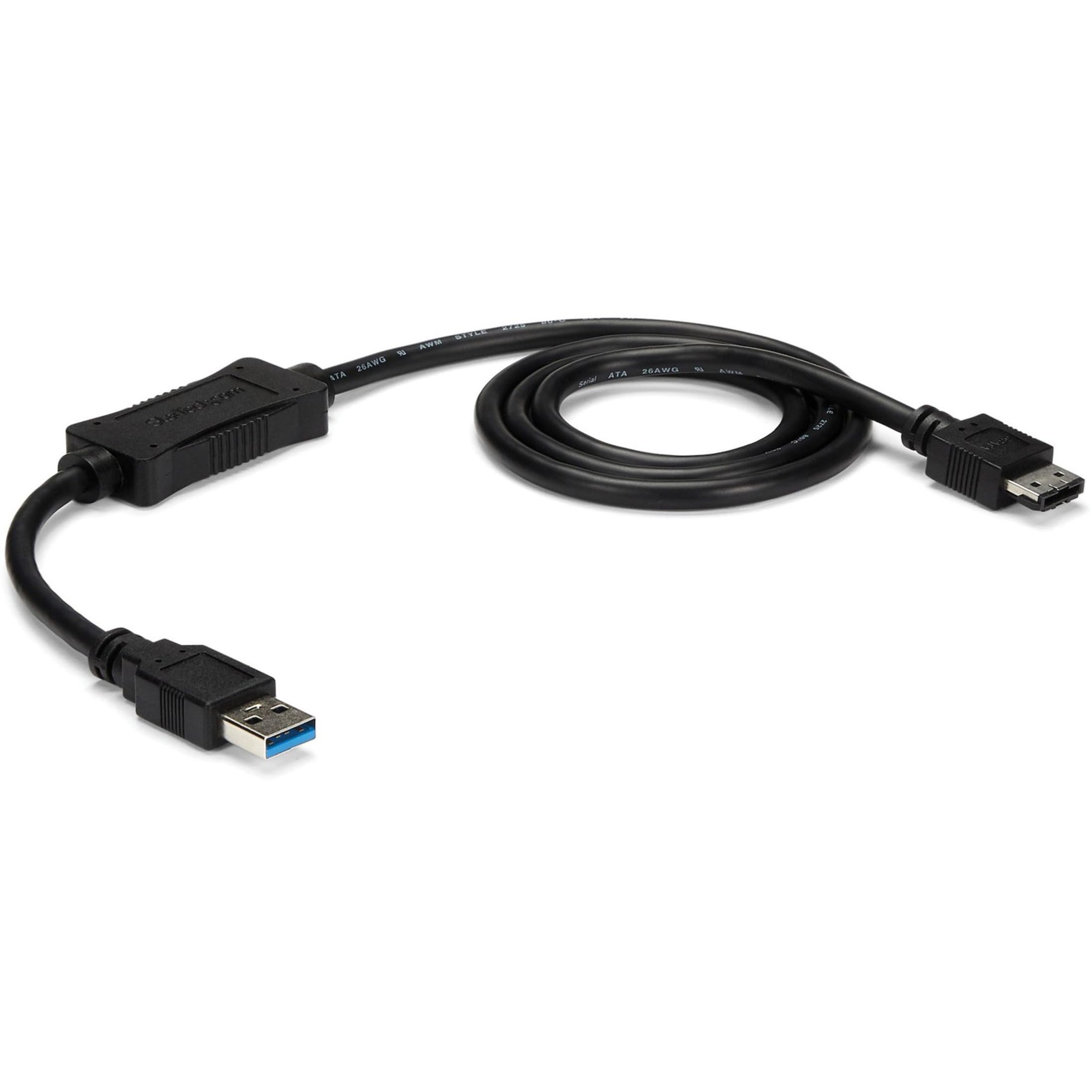 外付けハードディスクドライブを追加:91cm USB 3.0 - eSATA変換ケーブルアダプター。パソコンのUSB 3.0ポートを介して外付けeSATAハードドライブ(HDD)、ソリッドステートドライブ(SSD)や光ディスクドライブ(OD...