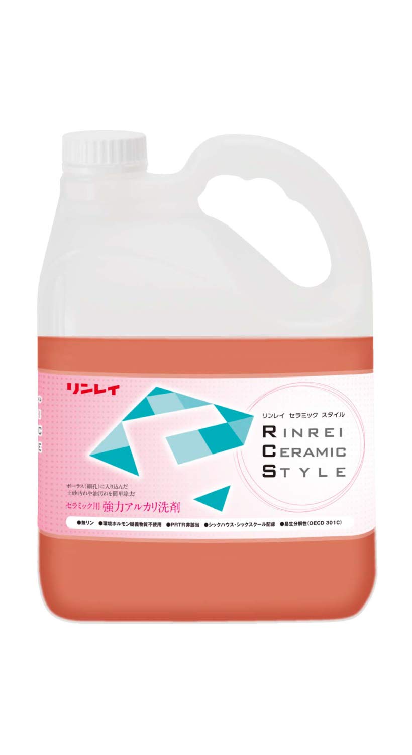 【セラミック床専用】強力アルカリ洗剤 セラミックタイルの汚れ落とし、美観維持に セラミックタイル表面に付着した油汚れを強力に分解 使用料の目安:4,000m2/50倍 希釈倍率:通常40~60倍、汚れのひどい場合 原液~20倍 性質:アルカ...
