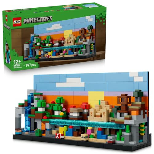 マインクラフトのバイオームがディスプレイモデルに 大好きなゲームの世界をお部屋に飾って楽しめるコレクターズアイテム(対象年齢:12才以上) マインクラフトのフィギュアとバイオーム 5つのバイオーム(山岳、花の森、キノコ島、砂漠、サバンナ)の...