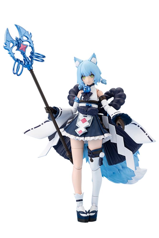 (C) KOTOBUKIYA 各部専用パーツの組み換えにより、非戦闘状態「ノーマルモード」と戦闘状態「ウィライズモード」の2種類の形態を再現可能。 髪の毛両サイド結び目部分はボールジョイント接続により独立して可動。 背中の両サイドに延びたし...