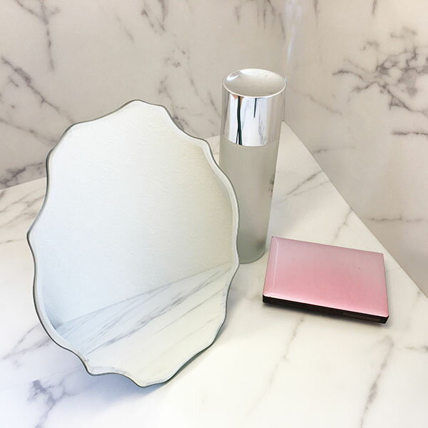 【楽天市場】Ludic スタンド＆ウォールミラー LDC-165M 【パラデック ルディック 鏡 インテリア スタンドミラー 楕円形 楕円 ギフト メイク 卓上 置き ふちなし 化粧 化粧鏡 ...