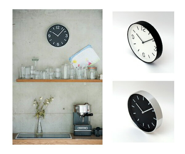 【8/31までポイント10倍】Lemnos レムノス MONO Clock モノクロック LC10-20AWH/LC10-20ABK/LC10 ...