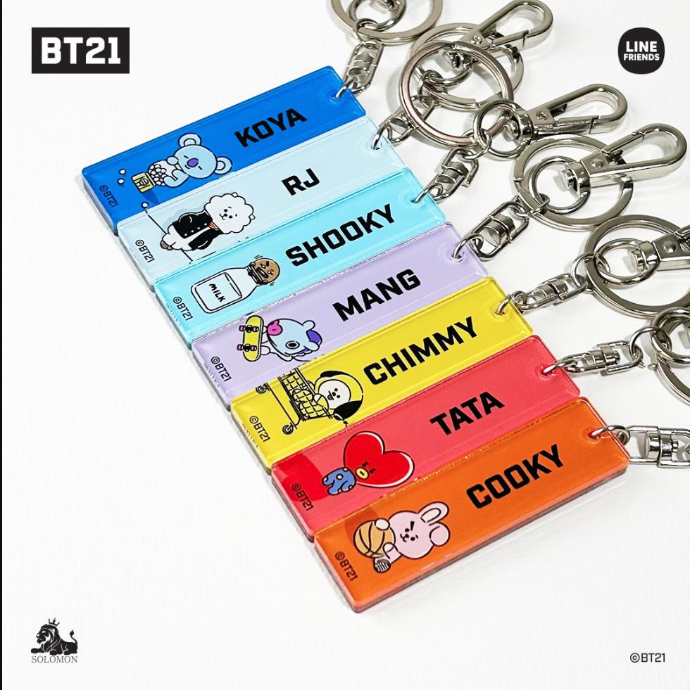 ※メーカー希望小売価格はメーカーカタログに基づいて掲載しています※ ●商品名：BT21 アクリルキーホルダー ●キャラクター： KOYA RJ SHOOKY MANG CHIMMY TATA COOKY ●製造国：日本 ●素材：アクリル ●...