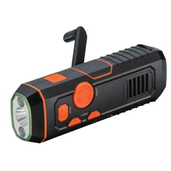 エマージェンシーラジオライト No.2503153N140-14000-5000 15×15mm参考上代\5,000（税別） 色柄：ブラック 商品サイズ：約157×50×34mm 個装サイズ：約60×50×160mm 包装形態：化粧箱（重量...