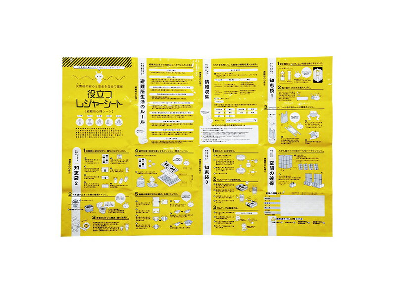 【商品番号】 7222 【本体サイズ】 900×600mm 【パッケージサイズ】 255×182×15mm 【個装形態】 ポリ袋入 【材質】 ポリプロピレン 【入数】 100 【商品説明】 避難所での心得がプリントされたレジャーシート 【備考】