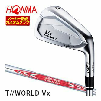 やさしくて飛ぶ、に見合わない打感。T//WORLD Vx。TEAM HONMAが優勝を飾った時に手にしていた名器を彷彿とさせる、スタイリッシュで洗練されたデザインの軟鉄鍛造ハーフキャビティ。HONMA ホンマ TOUR WORLD 767V...