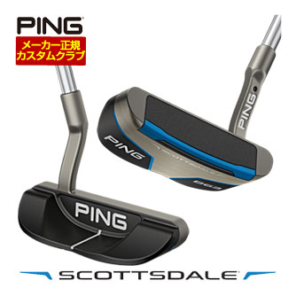 PING Scottsdale Putter ピン スコッツデール スコットデール パター B-63 B63 ビー63 PING PP58 BLK BLU BLACK BLUE MIDSIZE PP-58 ブラック ブルー ミッドサイズ 右...