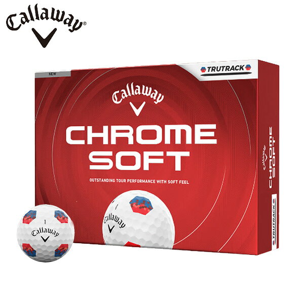 【検索用ワード】 callaway golf キャロウェイ ゴルフ CHROME SOFT TRUTRACK クロムソフト トゥルートラック 2026 golfball ゴルフボール ボール WH ホワイト DZ ダース メンズ men 男...