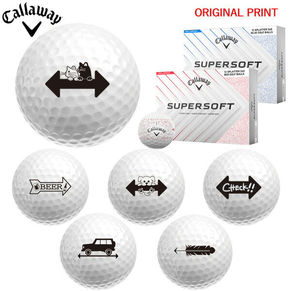 【検索用ワード】 callaway golf キャロウェイ ゴルフ SUPERSOFT SPLATTER スーパーソフト スプラッター ボール 1Dz 1ダース　ボール GOLF BALL 2025 SS 春夏 メンズ men 男性用 レデ...