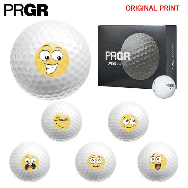 【検索用ワード】PRGR RS SPIN BALL プロギア アールエス スピン ボール GOLFBALL 1DZ ダース 2024 メンズ 男性用 オリジナルゴルフボールプリント イラスト マーク かわいい ギフト 誕生日 お祝い パーテ...