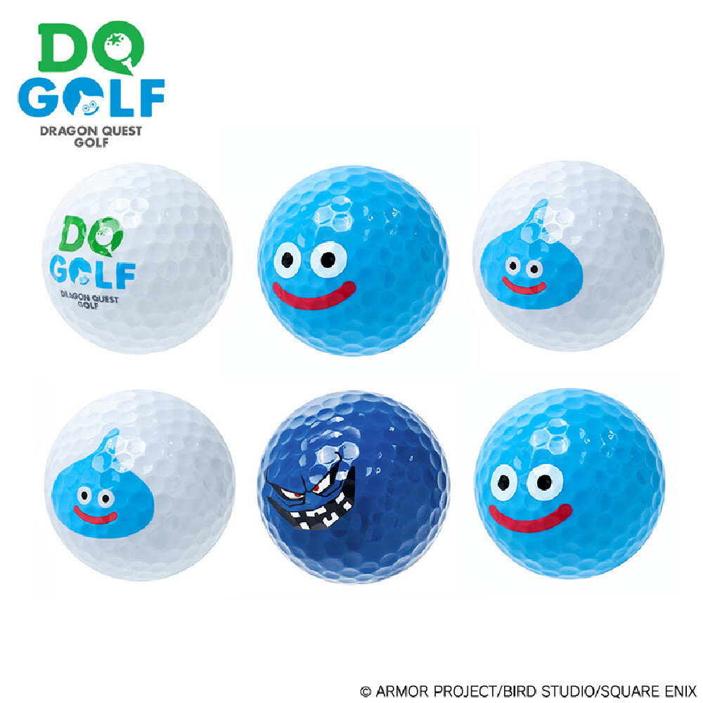 「ドラゴンクエスト」シリーズよりゴルフ用品を取り扱う新ブランド『DRAGON QUEST GOLF』誕生！ 遊び心たっぷりの4種類のデザインが入ったゴルフボールのセットが登場です。 スライムフェイス、スライム、『DRAGON QUEST G...
