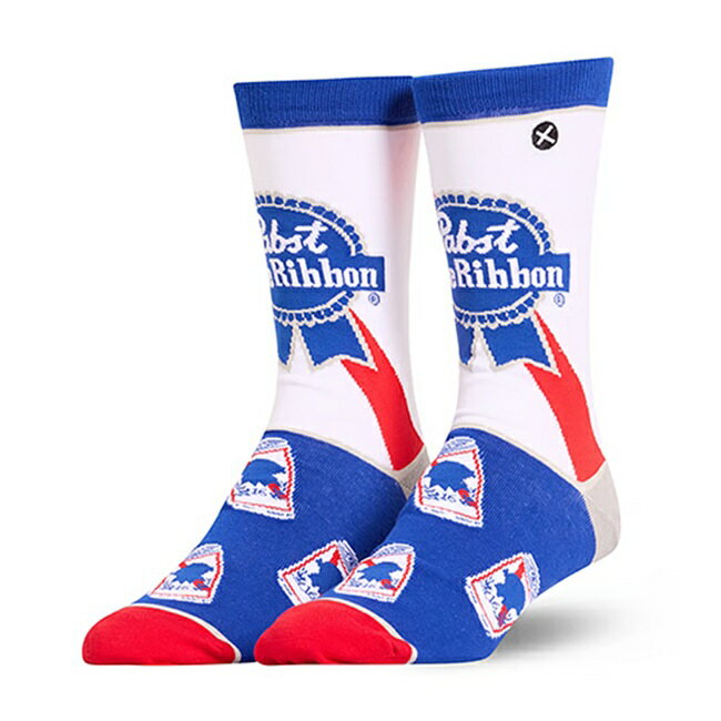 ODD SOXはこちらから ODD SOX □商品詳細 ■MODEL：PABST BLUE RIBBON. ■SIZE：8-12(26-30cm) -FABRIC：52% ポリエステル ／ 45% コットン ／ 3% ポリウレタン -RIS...