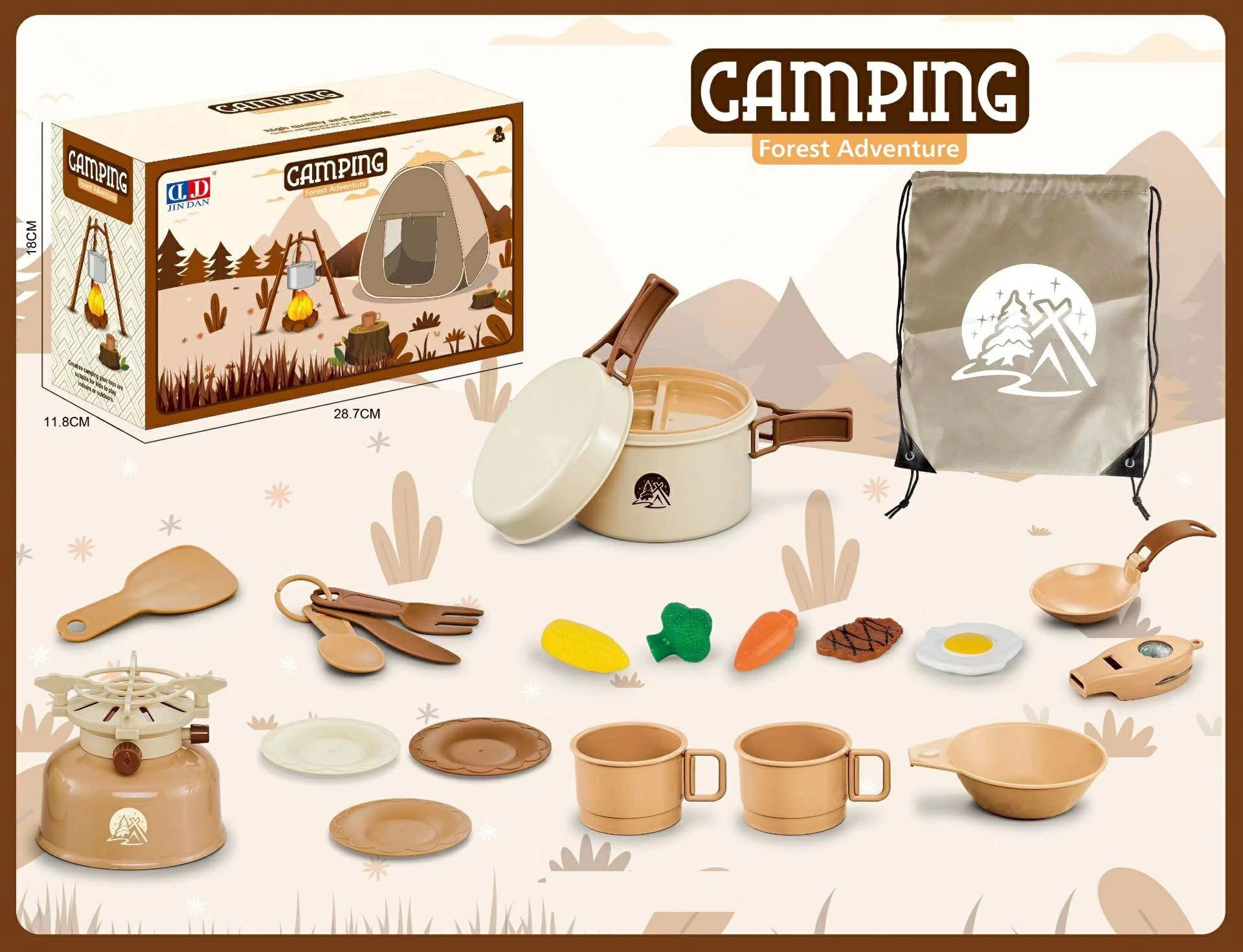 頑丈な構造: テント用の丈夫な生地、キャンプファイヤーとランタン用のリアルな外観のプラスチック、バックパック用の快適なストラップなど、高品質で耐久性のある素材で作られており、長期間楽しむことができます。 教育的: ロールプレイング、ストーリ...