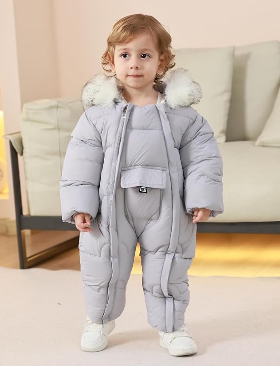 商品情報 【商品名】 ベビーロンパース 外出服 カバーオール 赤ちゃん 冬 フード付き 防風 手入れ簡単 ルーズ ワンピース 女の子 男の子 厚手 幼児 ポケット ダウンコート 綿服 暖かい 【商品仕様】 カラー: グレー ピンク ブラック...