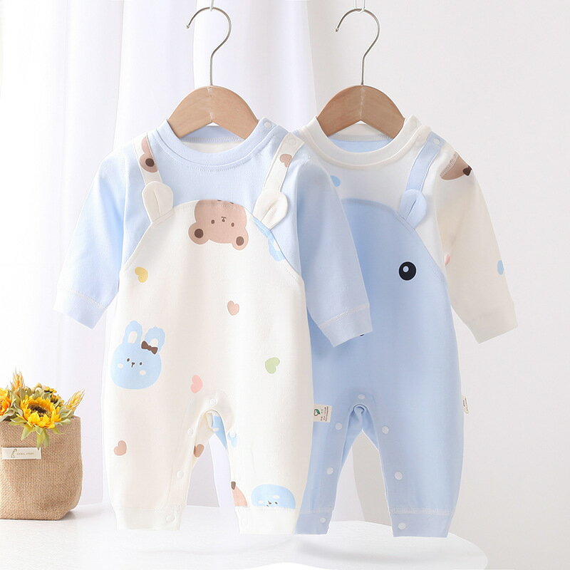 商品情報 【商品名】 ベビー服 男の子 女の子 ジャンプスーツ 新生児 服 長袖 ロンパース カバーオール 可愛い 柔らかい 肌着 長袖 春 秋 赤ちゃん 服 出産祝い プレゼント 【商品仕様】 カラー：スタイルA-D 素材：コットン 【お...