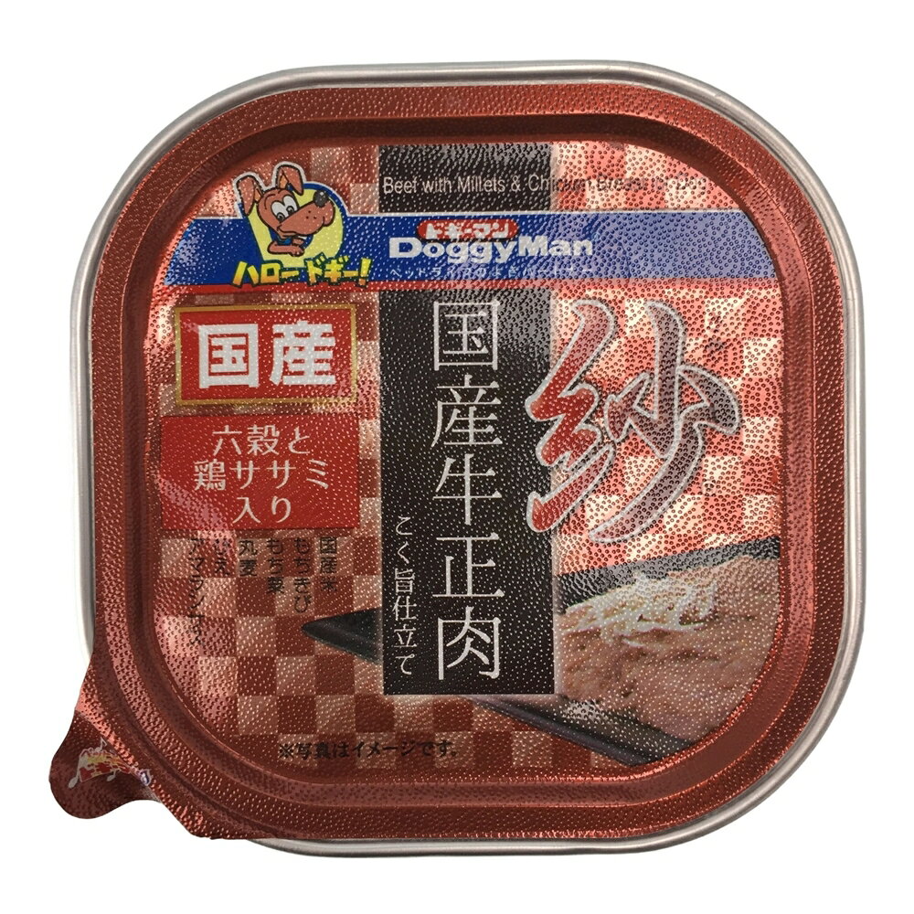 商品情報 内容量 100g原産国 日本紗 国産牛正肉 六穀と鶏ササミ入り 100g 国産米とビタミン、ミネラル、食物繊維が豊富な5種の雑穀入り。 1
