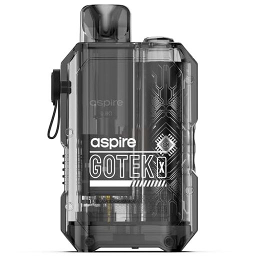 【軽量高性能なPODデバイス】Aspire GOTEK X は半透明デザインの軽量ボディを採用し、手のひらサイズで操作も簡単、初心者に最適なコスパ抜群の POD デバイスです。 【手間いらずの簡単操作】完全ボタンレスなので面倒な操作が不要、...
