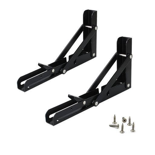 商品のサイズ:L字型棚受けブラケットの長さ200mm*高さ115mm*幅21mm*幅25mm、耐荷重:約50kg。2本セット(ネジ付き)。寸法は手動で測定されており、誤差がある場合がありますのでご注意ください。 製品素材:折りたたみ式棚受け...