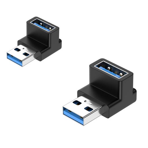 ◩.90度USB アダプタは:90直角設計を採用し、スペースを確保するだけでなく、ケーブルの挿入を容易にし、ケーブルの曲げや断線を防止します。狭い場所でも簡単に接続できます。 ◩高速データ伝送:理論上のデータ伝送速度は10Gbpsに、同期に...