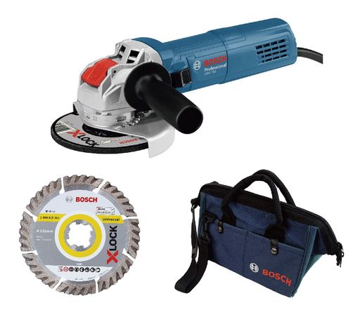 コード式X-LOCKディスクグラインダーダイヤモンドホイールセット(オリジナルツールバック梱包) 先端工具をワンタッチ且つ安全に取り付けることができるX-LOCK ダイヤル方式の無段変速付き ワンタッチ方式の脱落防止付保護カバー サイドハン...