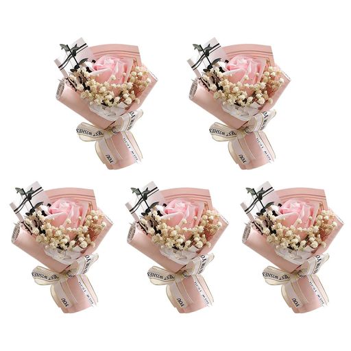 【商品仕様】:サイズ:16*11cm、セット内容:5本セット、素材:石鹸、大容量で5本入、枯れないバラです。 【特徴】:1きれいなまま長く飾れます。2水やりなどお世話の必要がありません。3花粉などがつきません。 【精巧】:バラの花束は本物の...