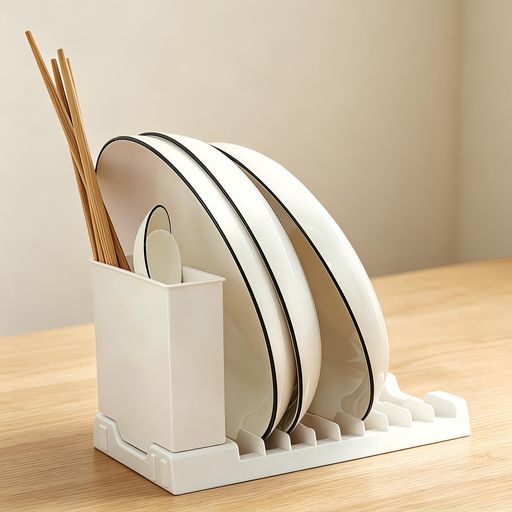 【All-in-One Storage &amp; Drainage Design】- This dish drying rack integrates storage and drainage in one unit, making it...