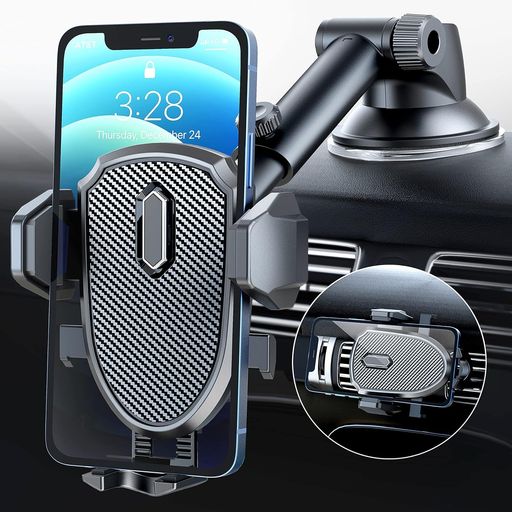1台2役車載ホルダー:弊店のクリップ式&amp;吸盤式スマホ車載ホルダーはエアコンの吹き出し口だけでなく、ゲル吸盤式ホルダーとしてにも付くから、車内、オフィス、寝室、キッチンなど幅広い取り付けしたい位置に簡単装着で使用できます。アームが伸び...